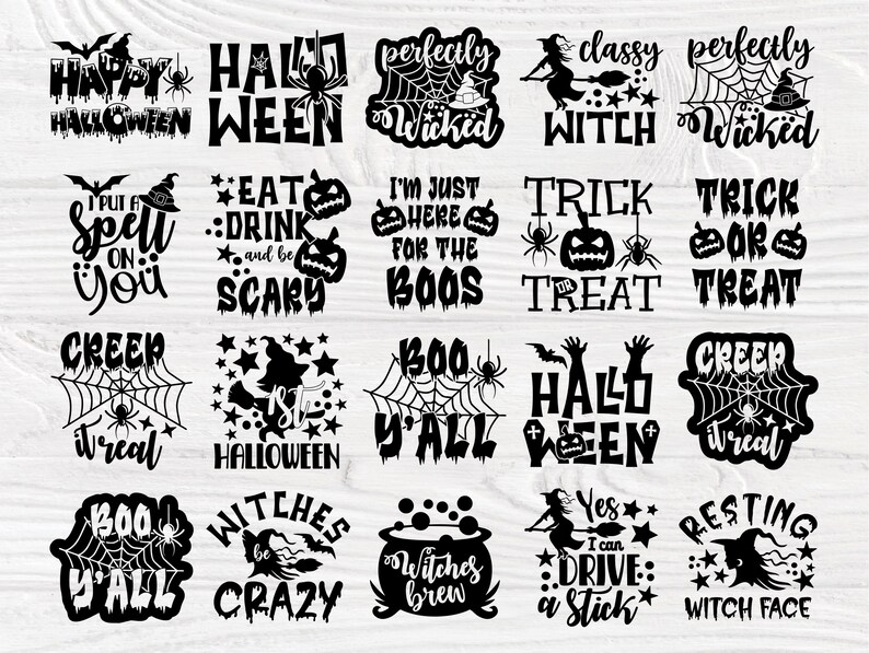 Halloween SVG Bundle Horror Svg Pumpkin Signs | Etsy
