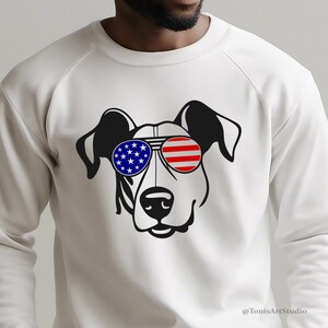 Dog 4th of July Svg - Patriotic Dog Svg - Dog With Sunglasses - USA Svg ...