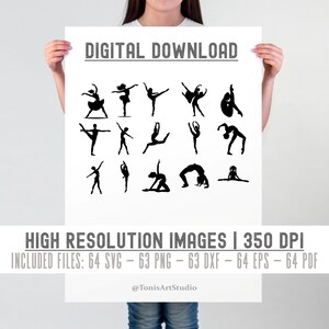 Dance SVG, PNG, DXF, Dance Silhouette, Svg Cut Files, Dance Bundle Svg ...