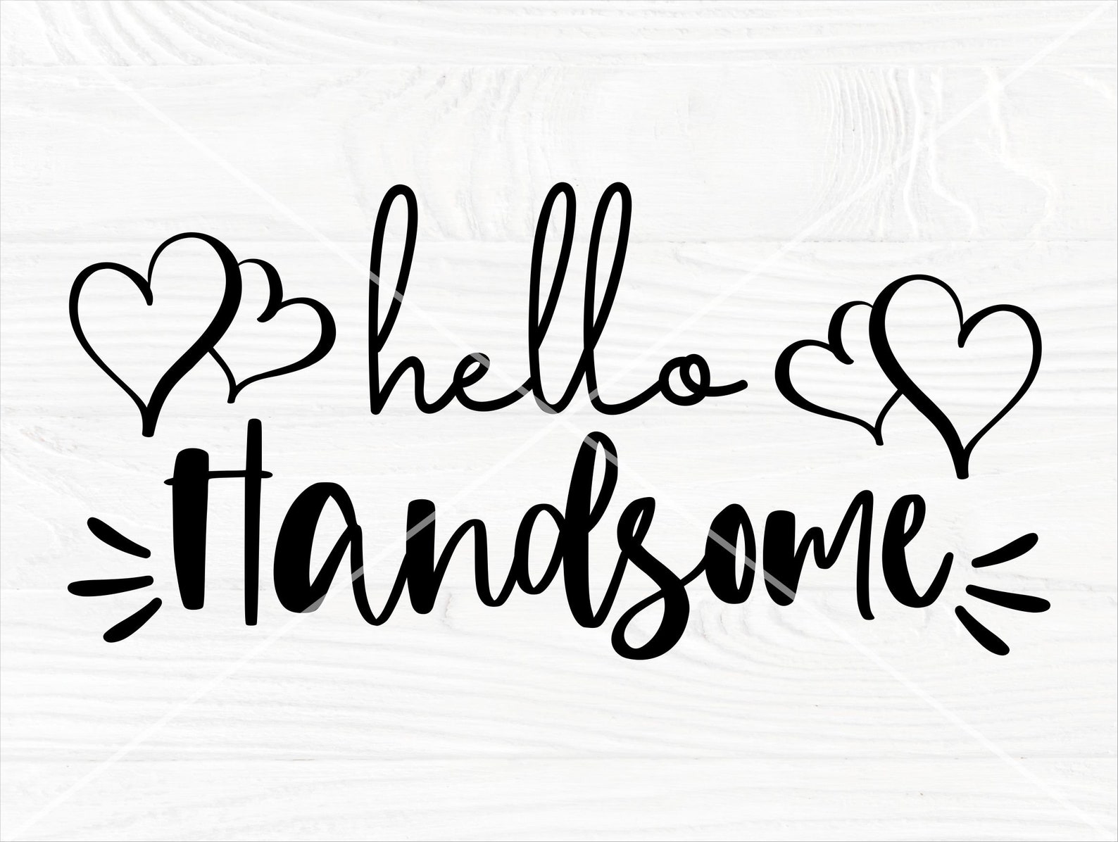 Hello Handsome SVG Bathroom Svg Home Sign Svg Hello | Etsy