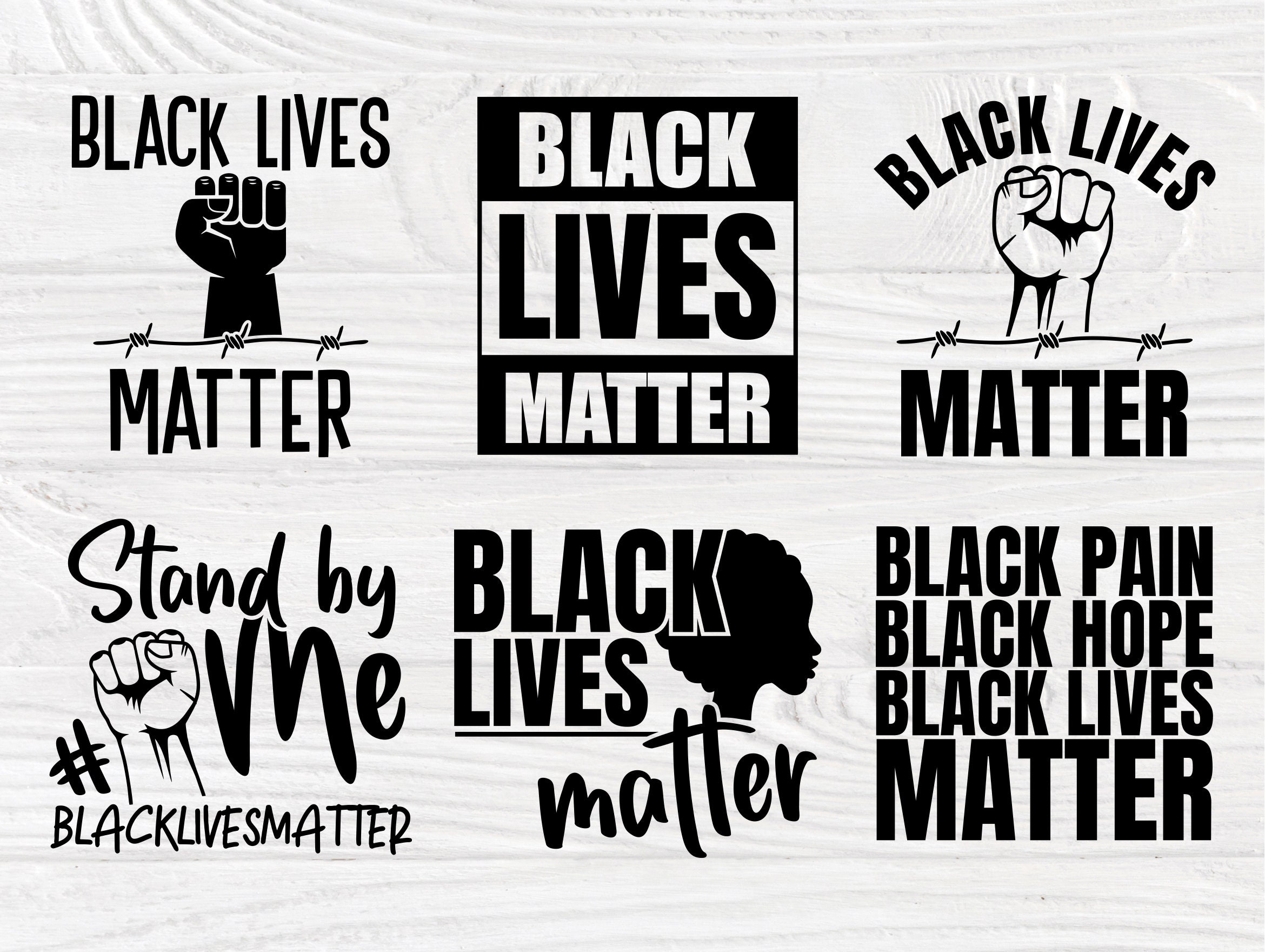 Black Lives Matter SVG Bundle I Cant Breathe Svg | Etsy