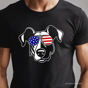Dog 4th of July Svg - Patriotic Dog Svg - Dog With Sunglasses - USA Svg ...