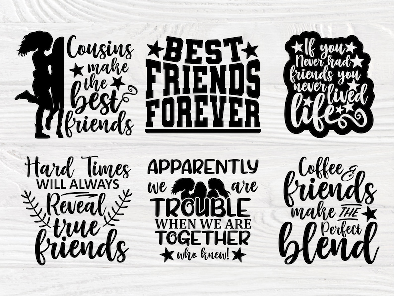 Friends SVG Bundle, Friendship Svg, Shirt Designs - Etsy UK