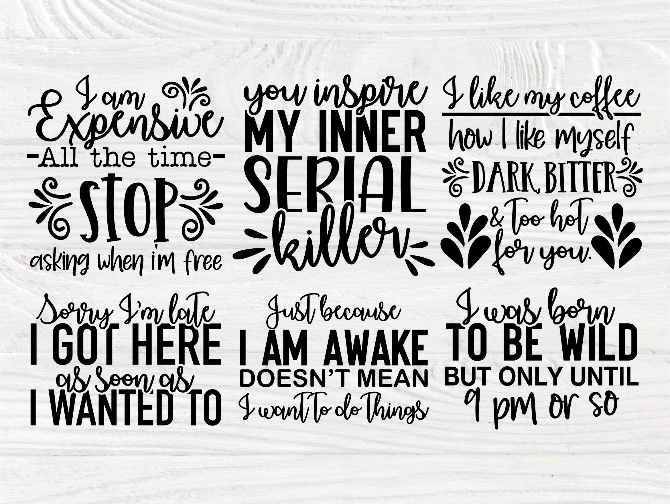 Funny Sayings SVG Bundle Shirt Svg Funny Sarcastic Quotes - Etsy