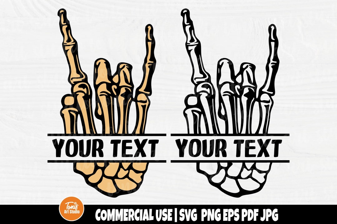 Skeleton Hand SVG Cut File - Skeleton Silhouette Svg - Skeleton Outline ...