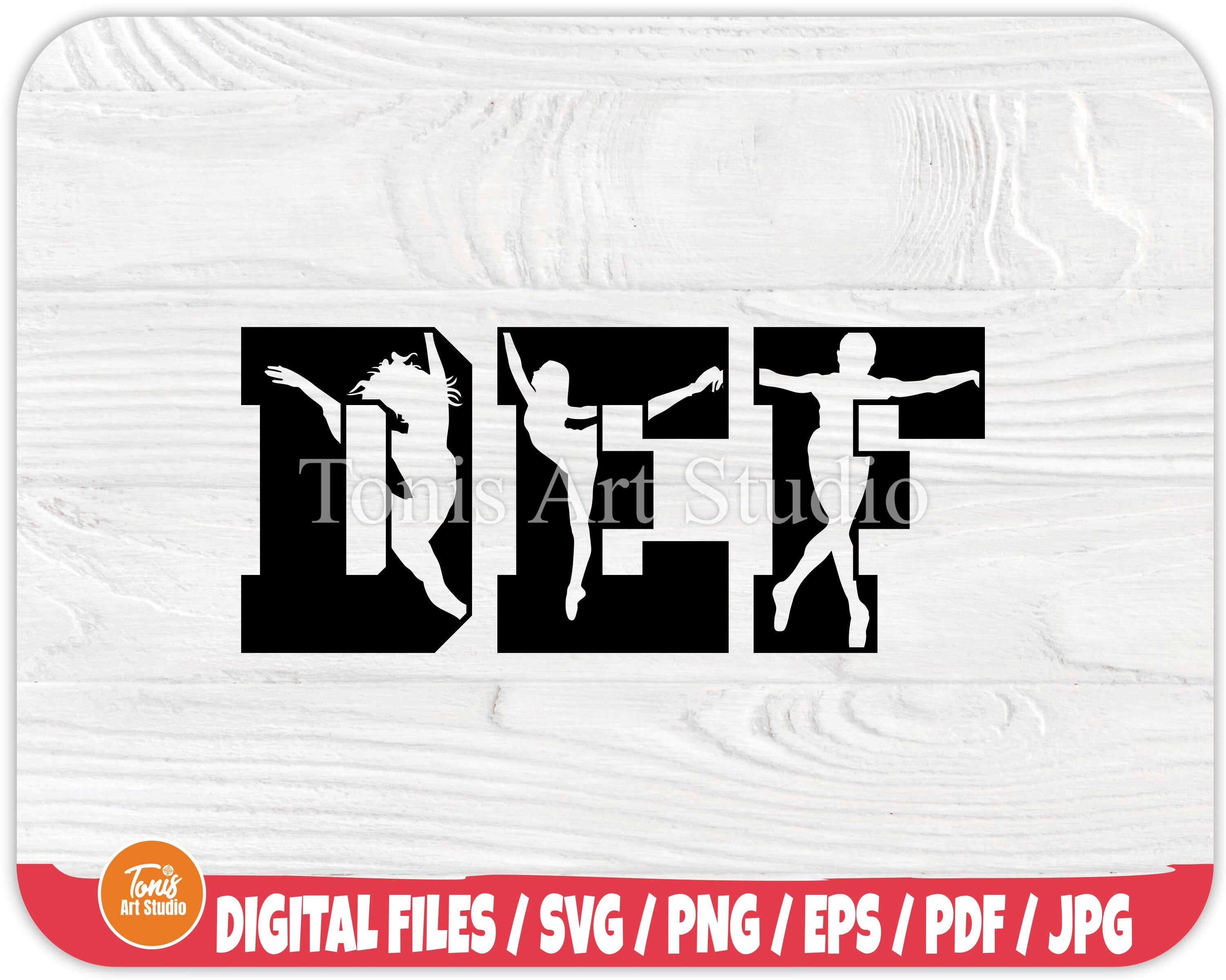 Dance Font Svg Dance Alphabet Monogram Letters Svg Etsy Canada