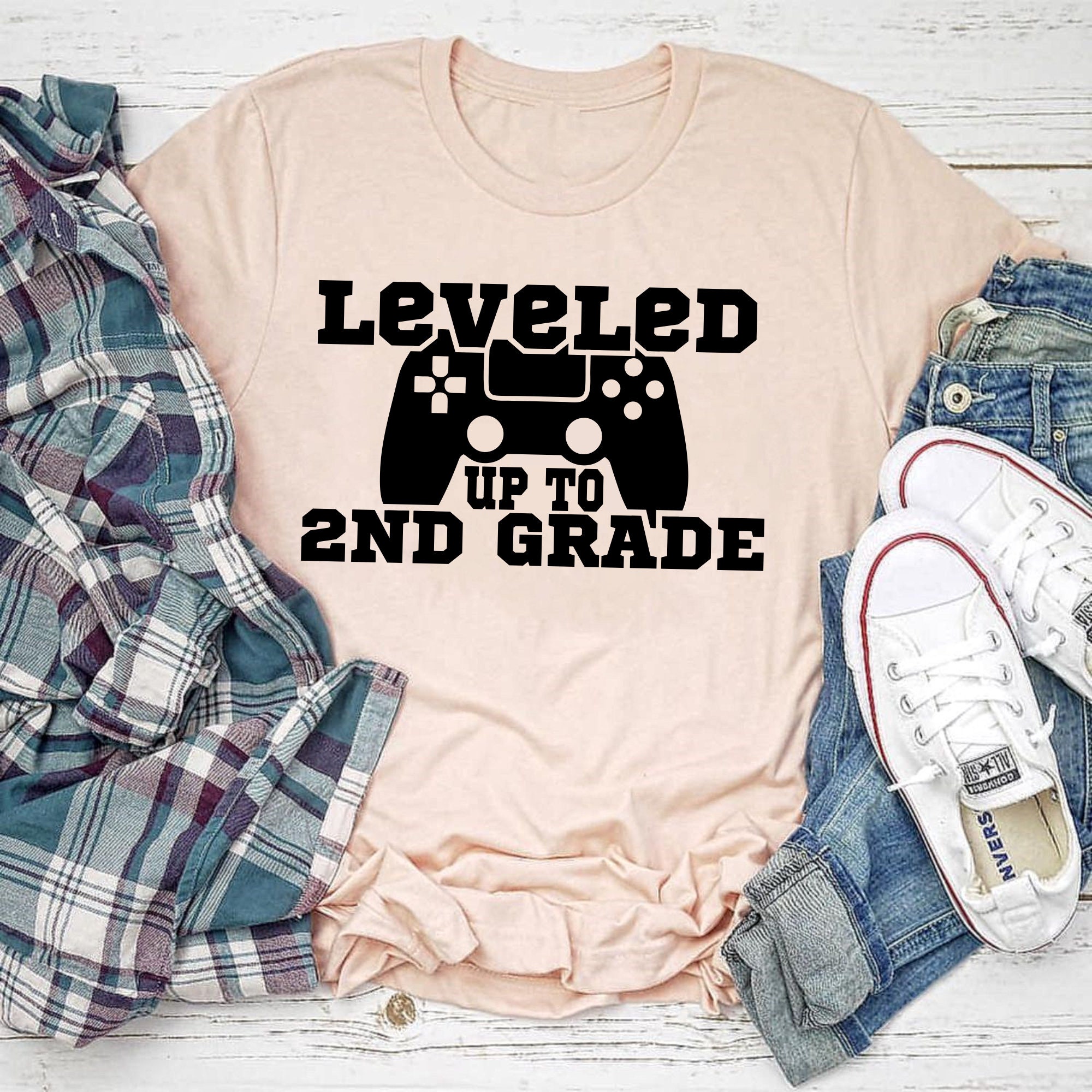 Leveled up to 1st 2nd 3rd 4th Grade SVG | Etsy