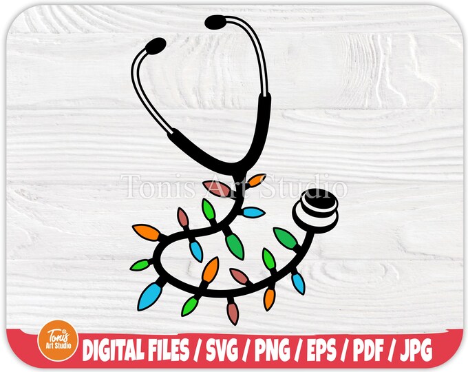 Nurse SVG, Stethoscope Svg, Christmas Svg, Nurse Life Svg, Nursing Svg ...