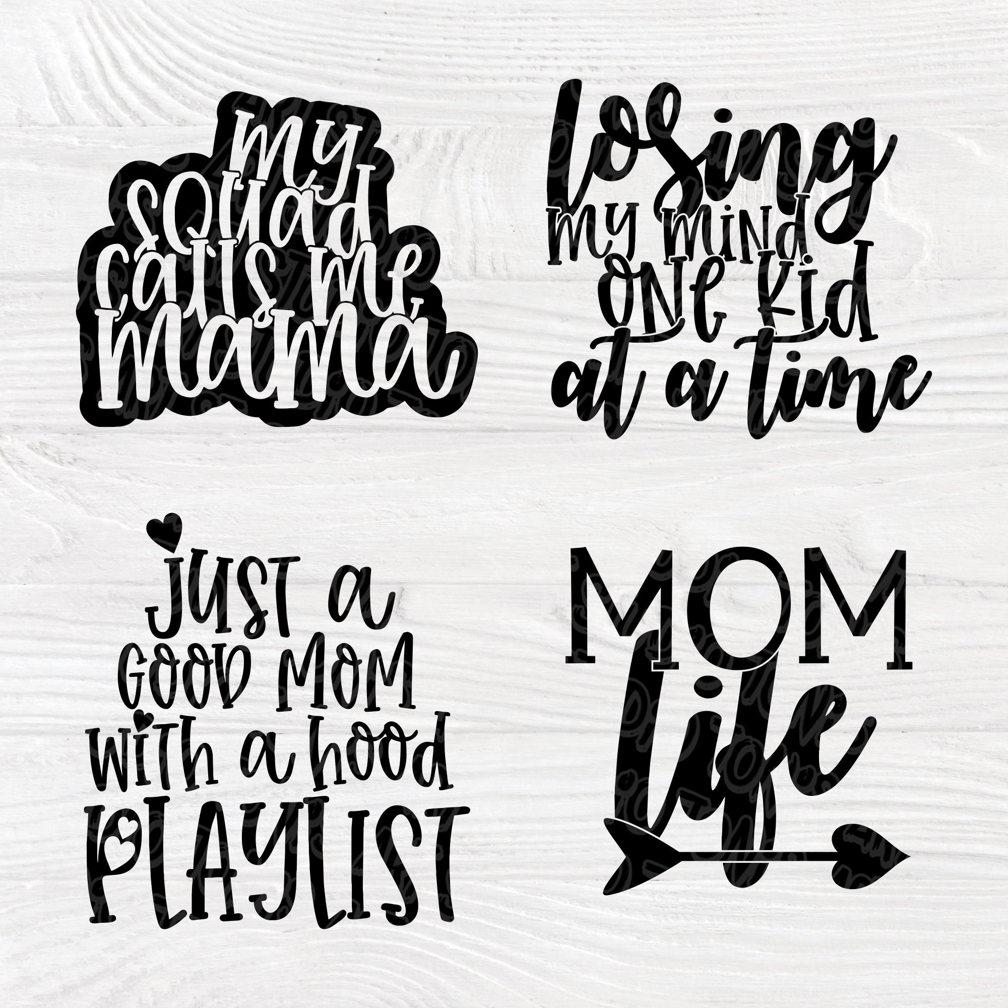Mom Life Svg Cut Files Funny Mom Svg Bundle Cricut Designs Etsy