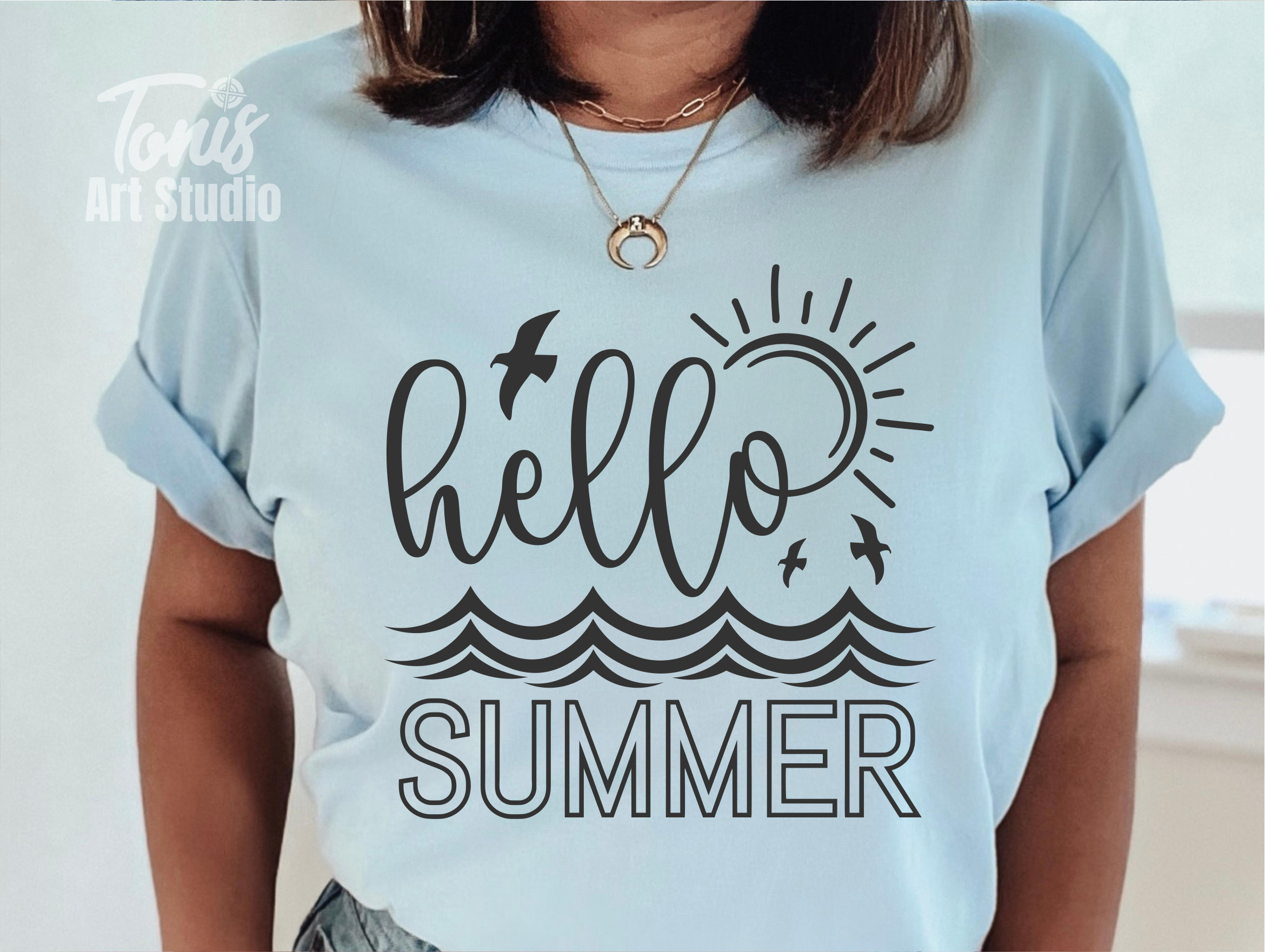 Hello Summer SVG PNG DXF Summer Svg Cut File Sunshine Svg - Etsy