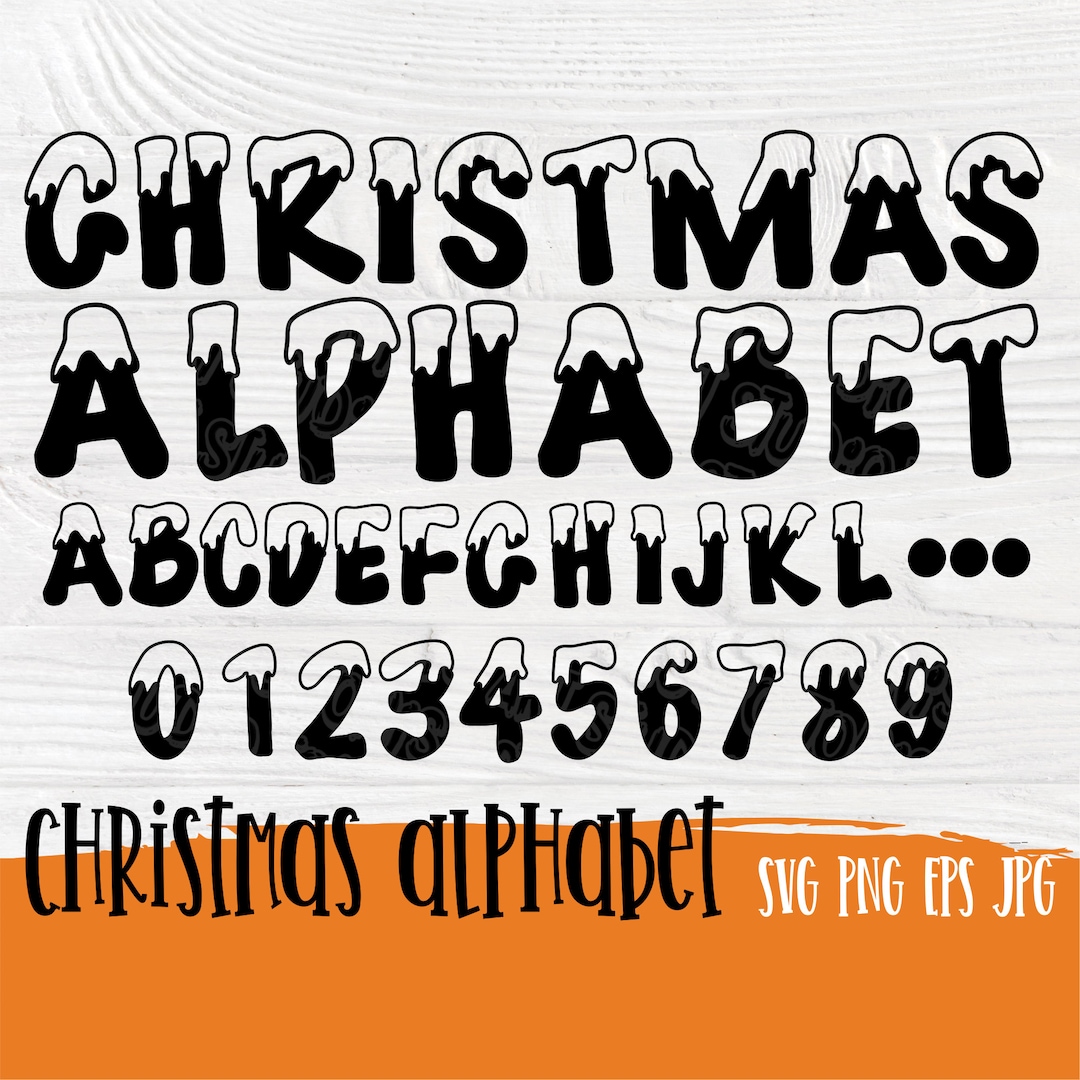 Christmas Font SVG | Christmas Letters Svg | Christmas Svg | Letters ...
