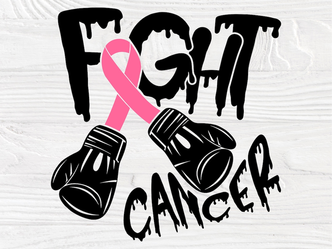 Fight Cancer SVG, Breast Cancer Svg, Ribbon Svg - Etsy UK