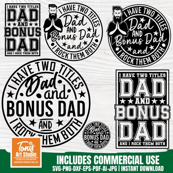 Bonus Dad Svg - Etsy