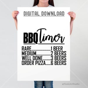 Bbq Timer SVG | Bbq Beer Timer Shirt Svg | Dad Barbeque Svg ...