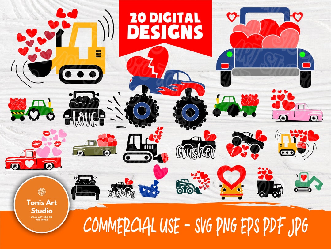 Vehicle SVG Bundle Vehicles Svg Transportation Clipart Excavator Svg ...