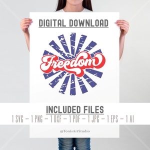 Freedom SVG PNG DXF | Freedom Shirt Svg | 4th of July Svg T-shirt ...