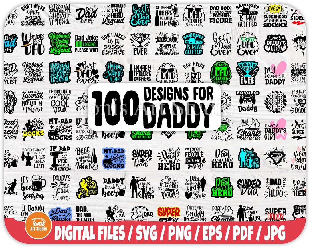 Dad SVG Bundle Father's Day Svg Funny Dad T Shirts - Etsy UK