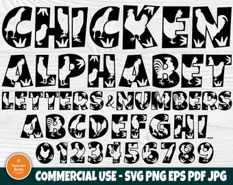 Chicken Alphabet - Etsy