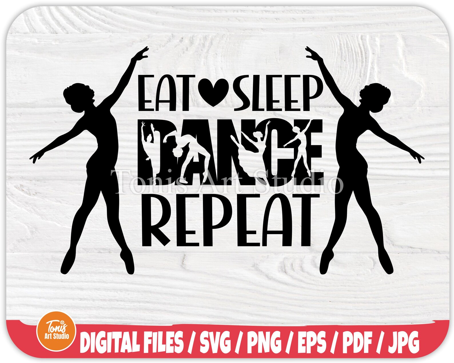 Eat Sleep Dance Repeat SVG Ballerina Svg Dance Mom Svg - Etsy UK