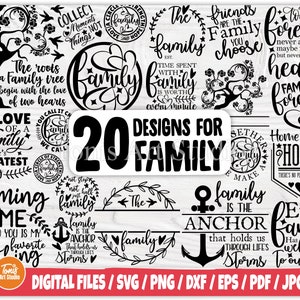 Family SVG Bundle Family Tree Svg Home Svg Quotes Farmhouse Sayings ...