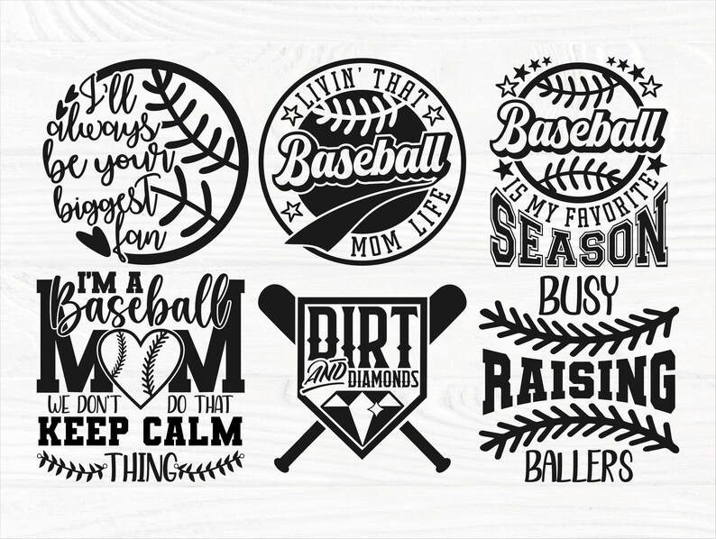 Baseball Svg Cut Files Baseball Svg Bundle Baseball Life Etsy