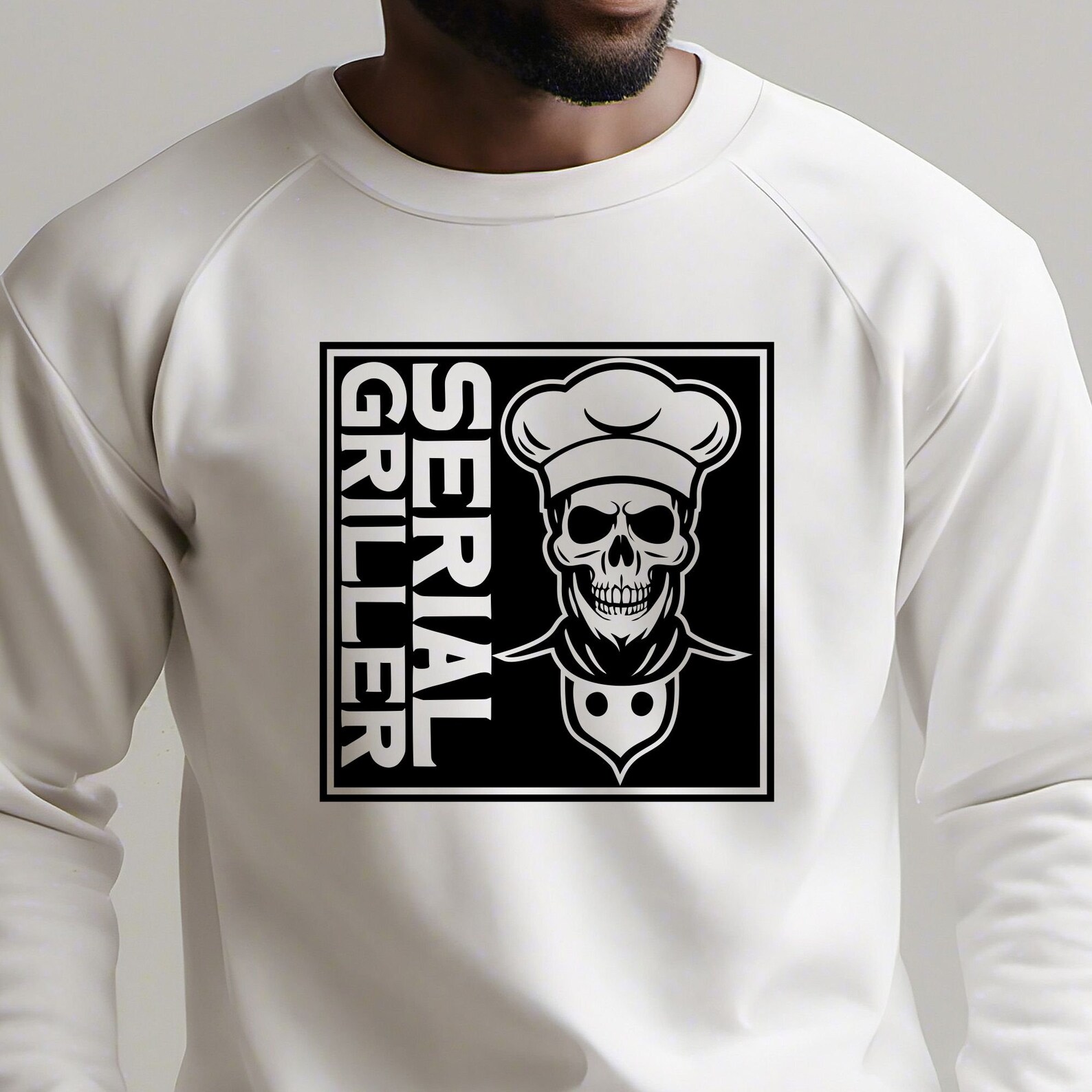 Serial Griller SVG: Chef Skull BBQ Cutting Files (digital Download) - Etsy