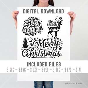 Christmas SVG, Merry Christmas SVG, Merry Christmas Quotes, Svg Png Dxf ...
