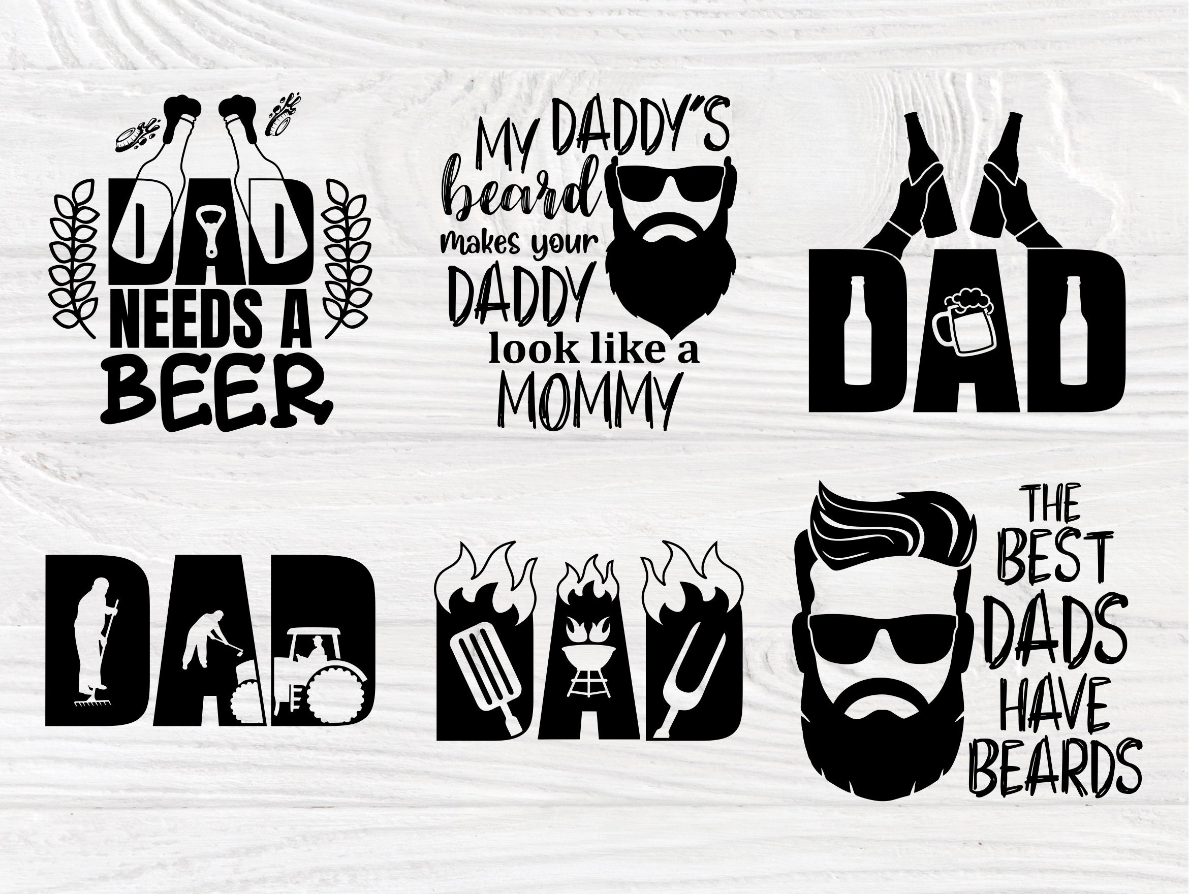 Fathers Day Svg Beard Svg Dad Signs Beer Svg Etsy