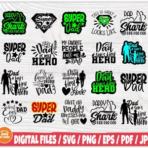 Dad SVG Bundle Father's Day Svg Funny Dad T Shirts - Etsy UK