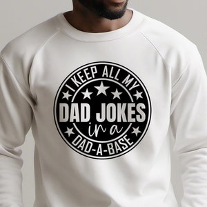 Dad Jokes in a Dad a Base Svg, Dad Jokes Svg, Funny Dad Svg, Dad Life ...
