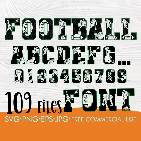 Football With Letter Svg - Etsy
