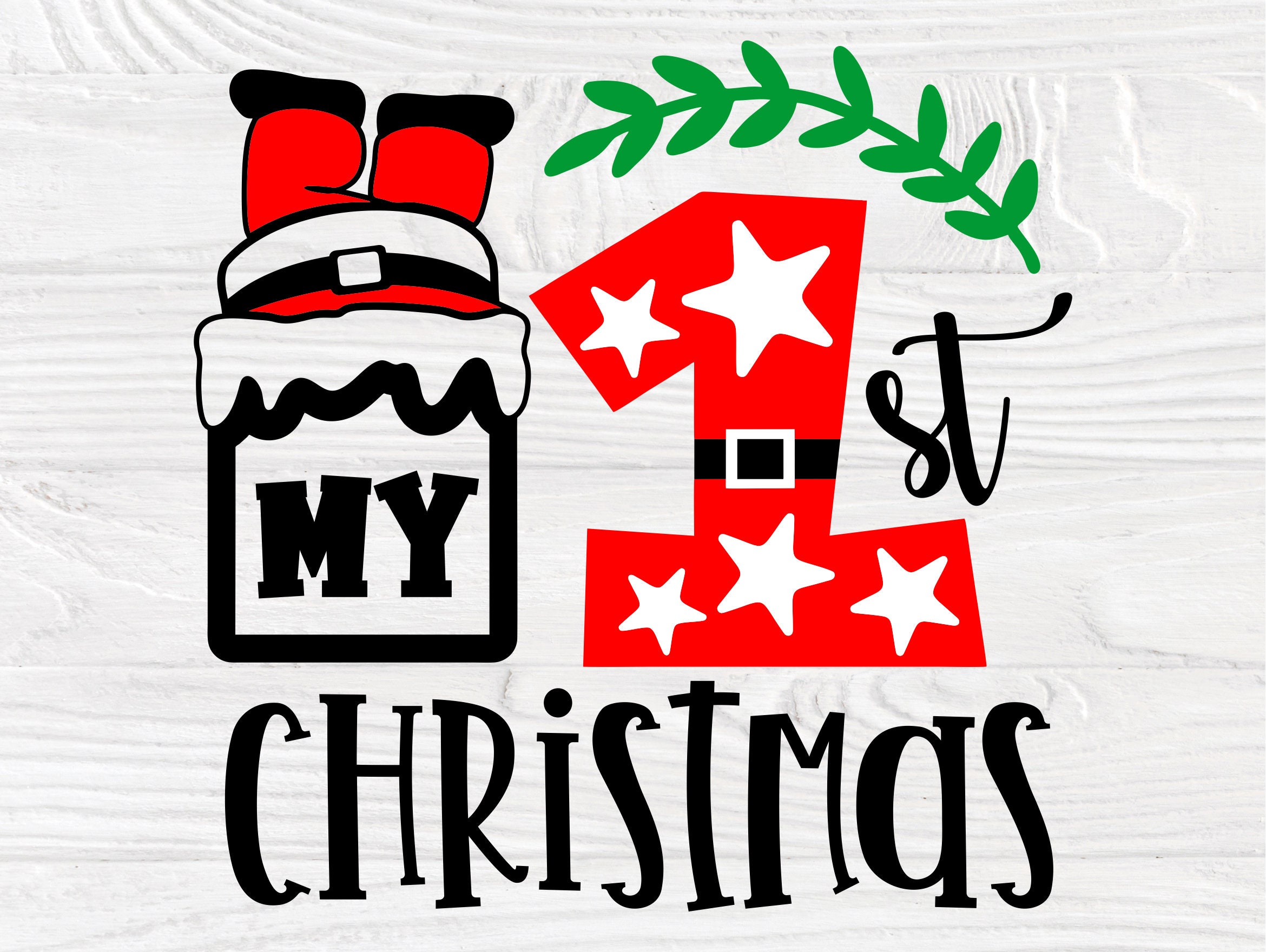 Baby's First Christmas SVG Bundle / 1st Christmas Svg / - Etsy