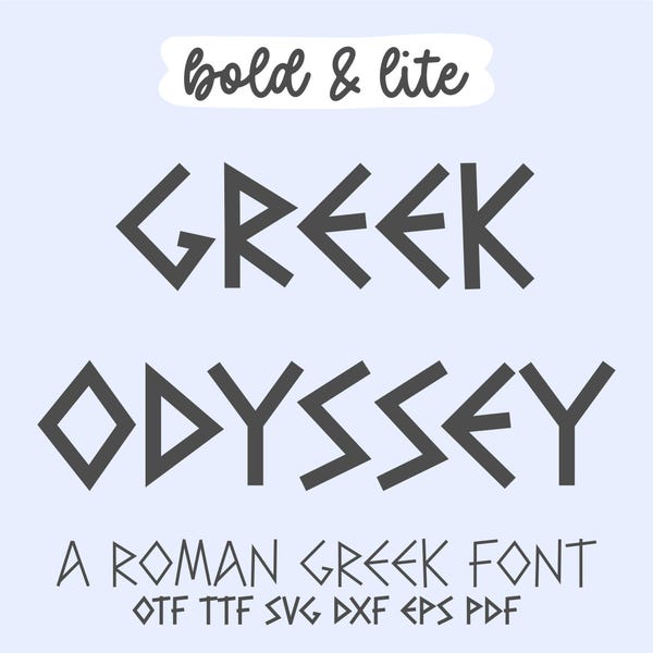 Greek Fonts for Canva - Etsy