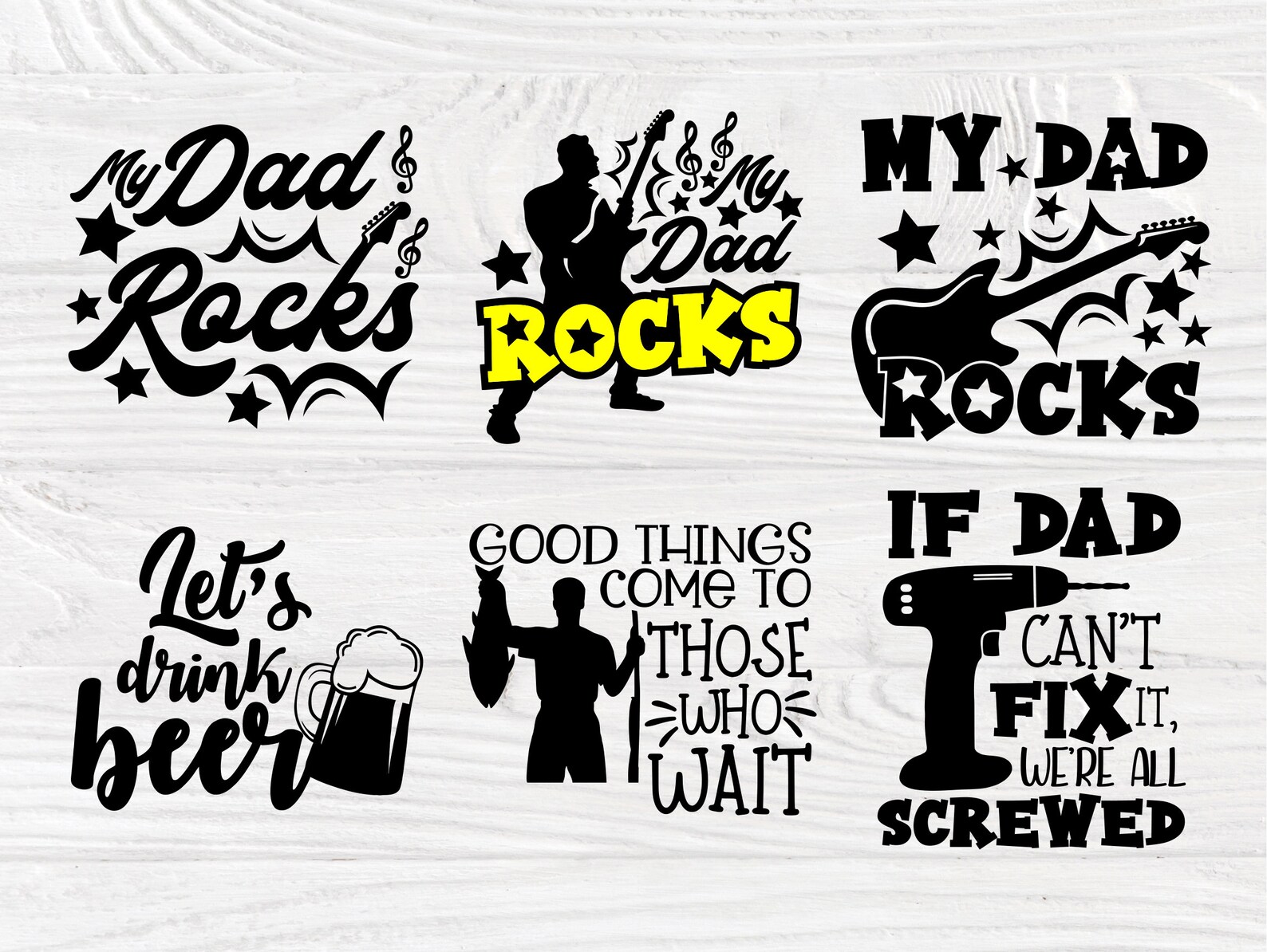 Dad Quotes SVG Bundle Fathers Day Svg Dad Shirt - Etsy UK