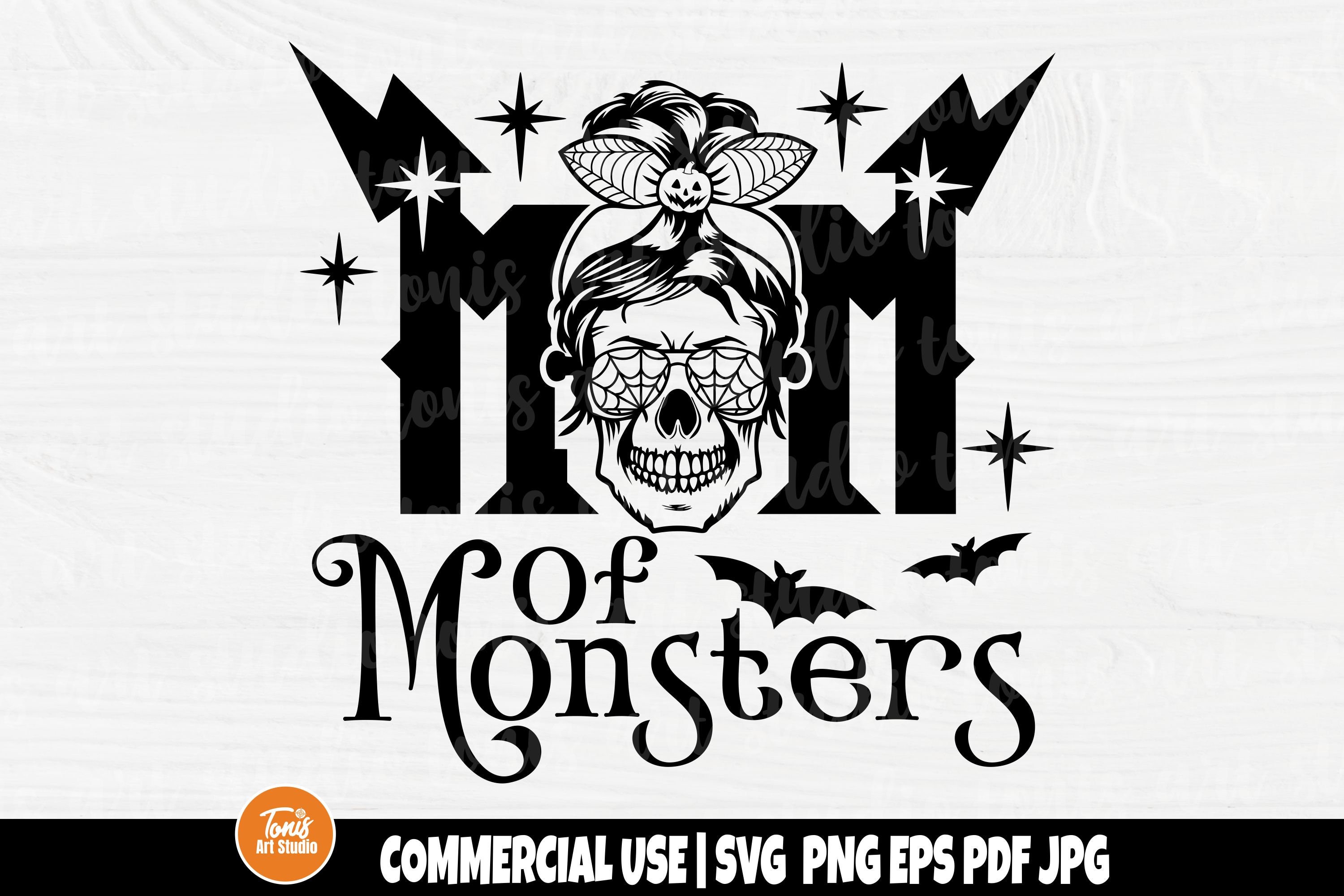 Mom of Monsters SVG Mom Halloween Svg Cut File Funny - Etsy