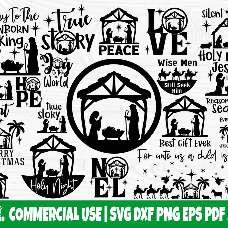 Christmas Jesus Svg - Etsy