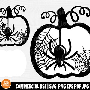 Halloween Pumpkin SVG Halloween Svg Spider Web Svg Spooky Svg Cricut ...