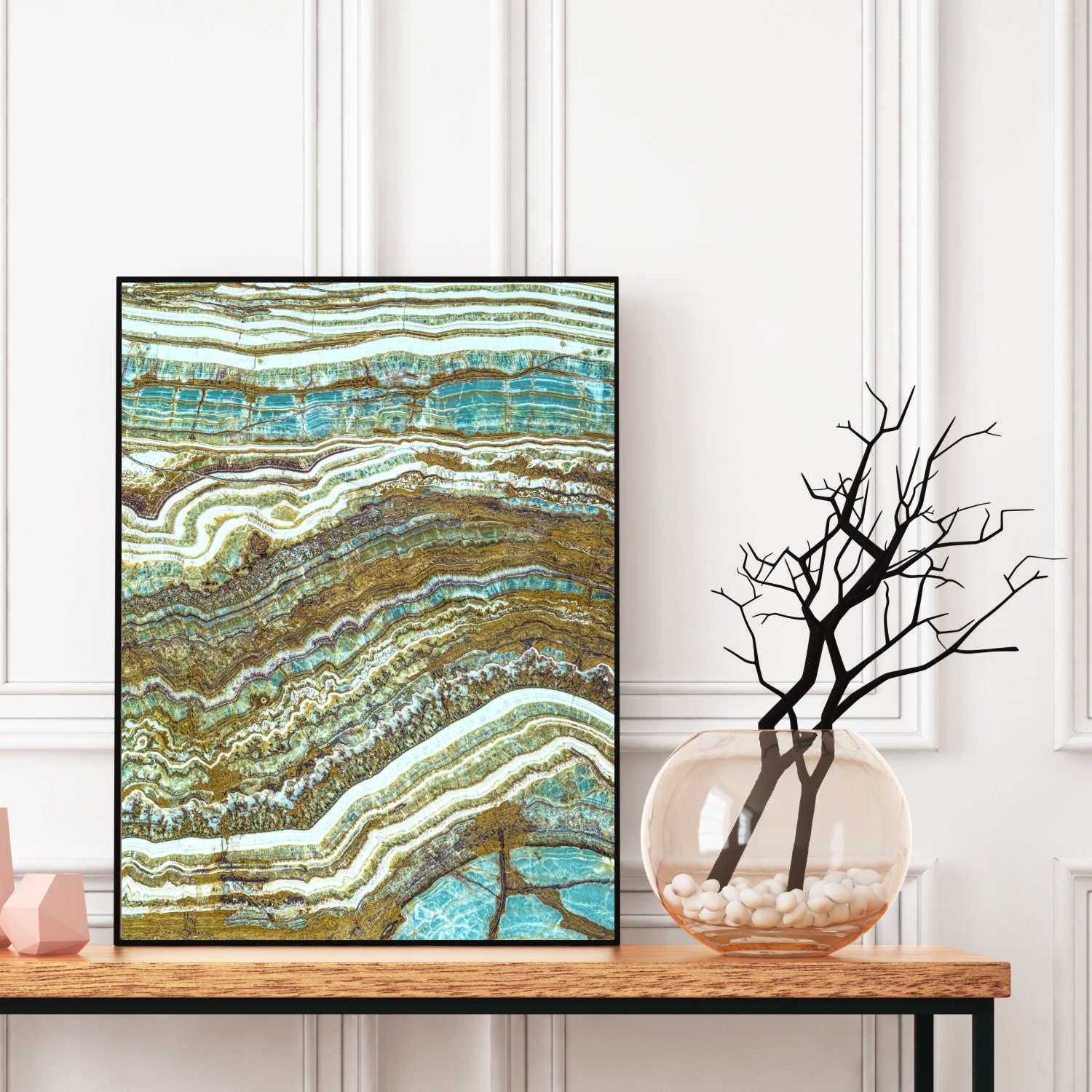 Agate Wall Art Print Digital Download Natural Stone Decor | Etsy