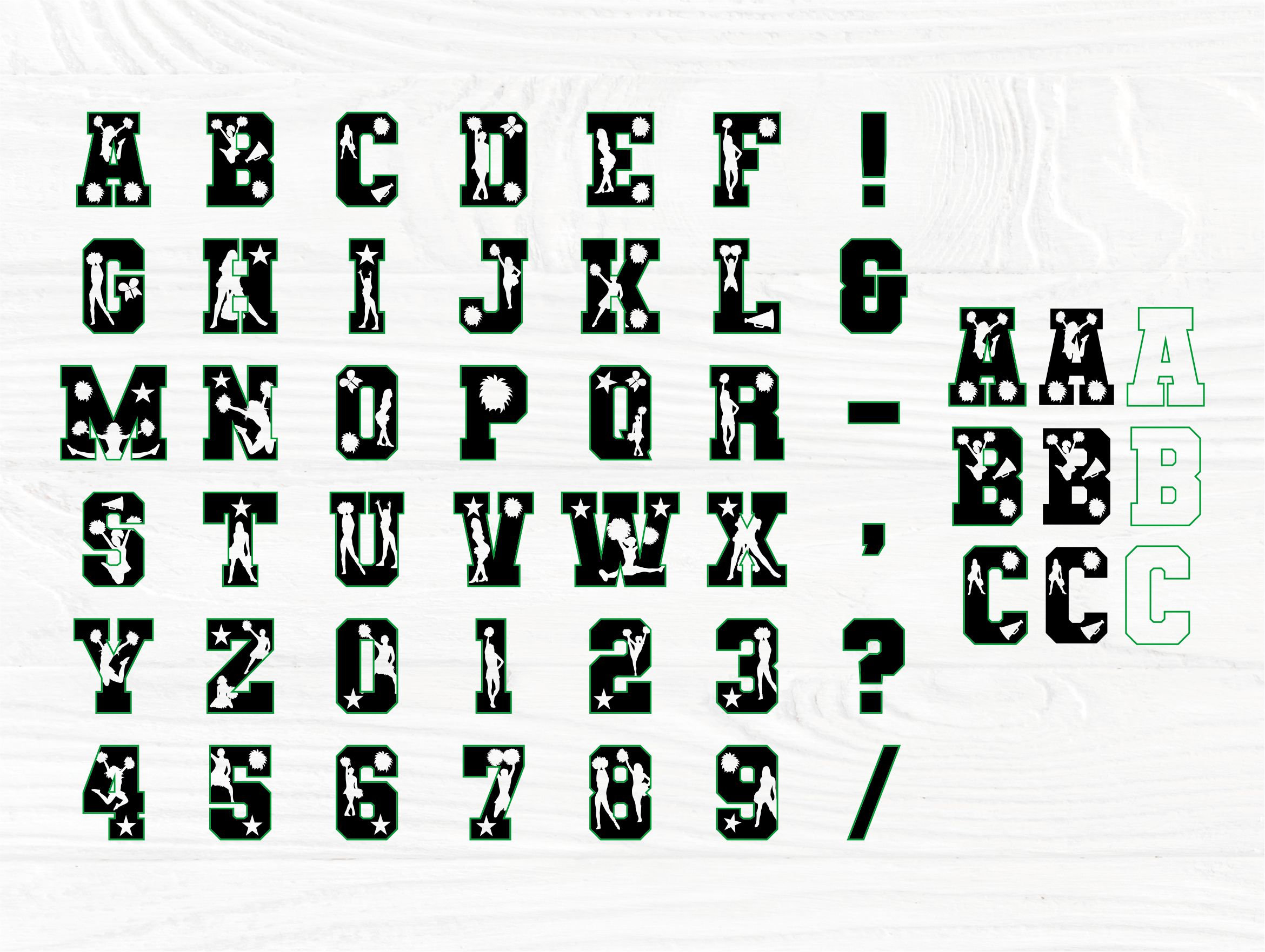 Cheer Font SVG Cheer Alphabet SVG Cut Files Letters and - Etsy Australia