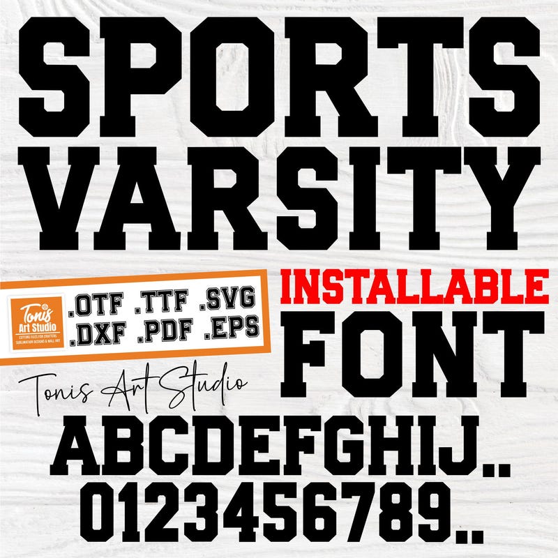 Varsity Numbers - Etsy