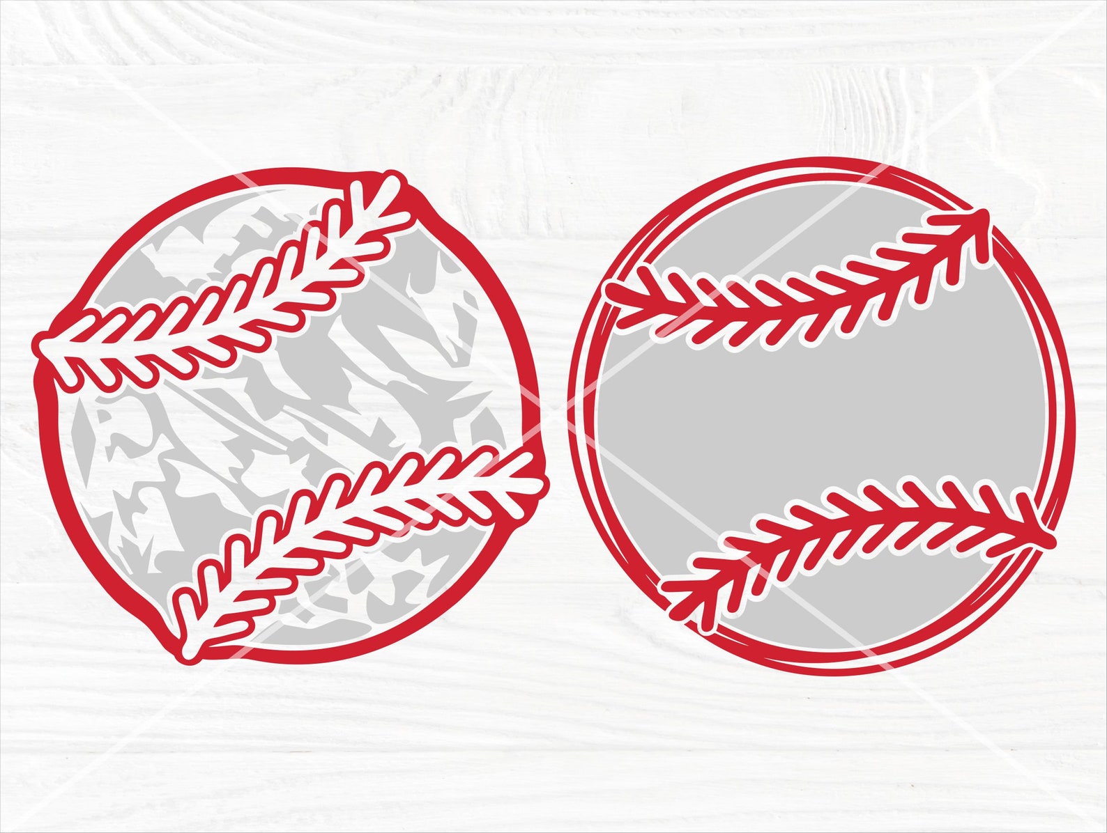 Split Baseball Ball SVG Split Softball Svg Grunge Monogram - Etsy