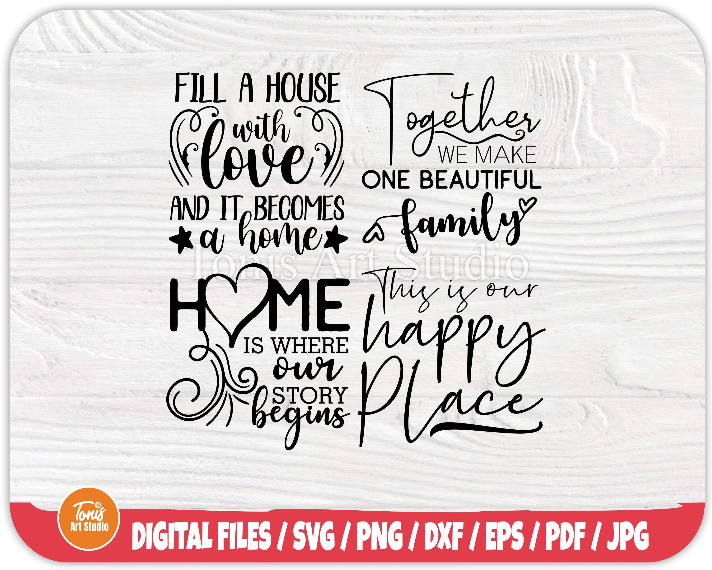 Family SVG Bundle Family Signs Svg Positive Quotes Svg - Etsy UK