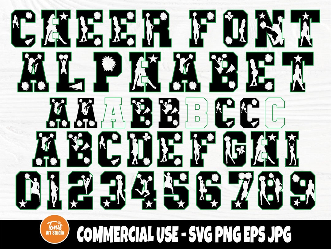 Cheer Font SVG Cheer Alphabet SVG Cut Files Letters and - Etsy Australia