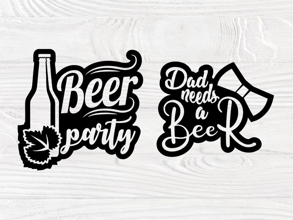 Beer SVG Cut Files Beer SVG Bundle Beer Silhouette Beers - Etsy UK