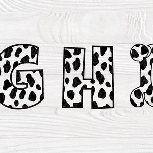 Dalmatian Font SVG 101 Dalmatian Alphabet Dalmatians Letters Dalmatian ...