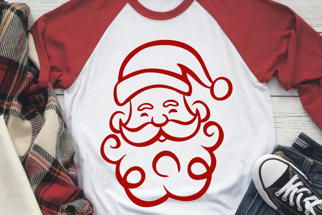 Santa Face SVG: Christmas Cut File (digital Download) - Etsy