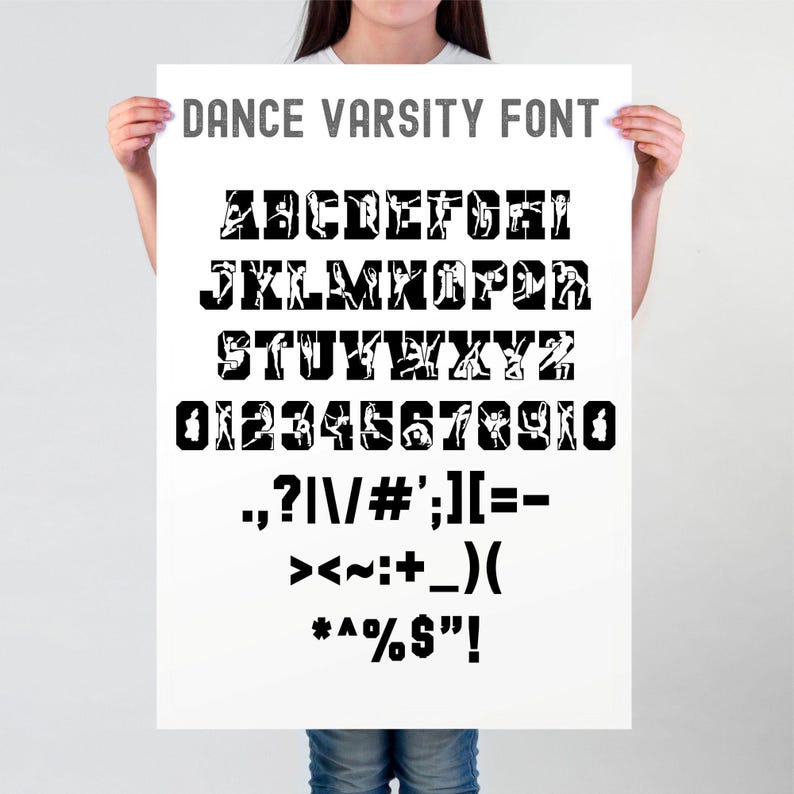 Dance Font Svg, Dance Svg, Otf, Ttf, Dance Doodles Font, Dancing ...