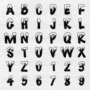 Christmas Font SVG | Christmas Letters Svg | Christmas Svg | Letters ...