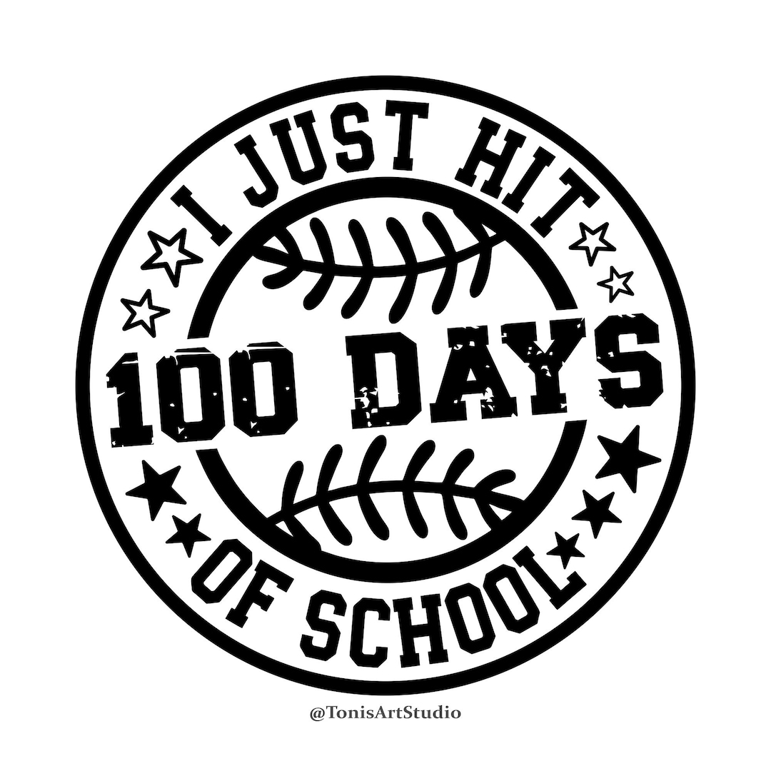100 Days of School Svg | Baseball Svg | Boy Svg | School Cut Files ...