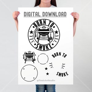 BBQ Smoker SVG: Grillmaster Shirt Designs (digital Download) - Etsy